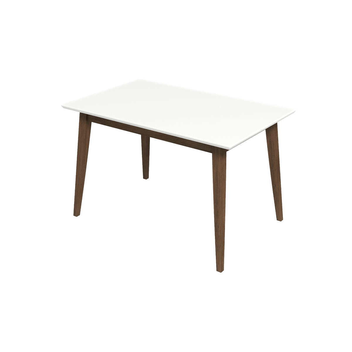 Levi Modern Style Solid Wood Rectangular White Top Dining Table 47 ...