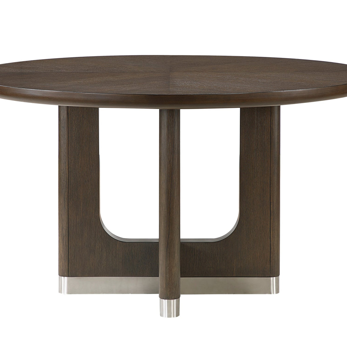 Clara Home Brown and Beige 54" Round Dining Table – Eve Furniture