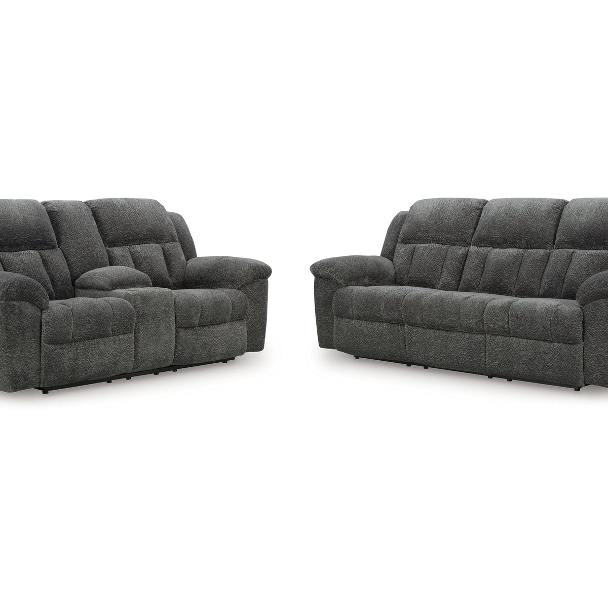 Frohn Graphite Manual Reclining Sofa and Loveseat – Eve Furniture