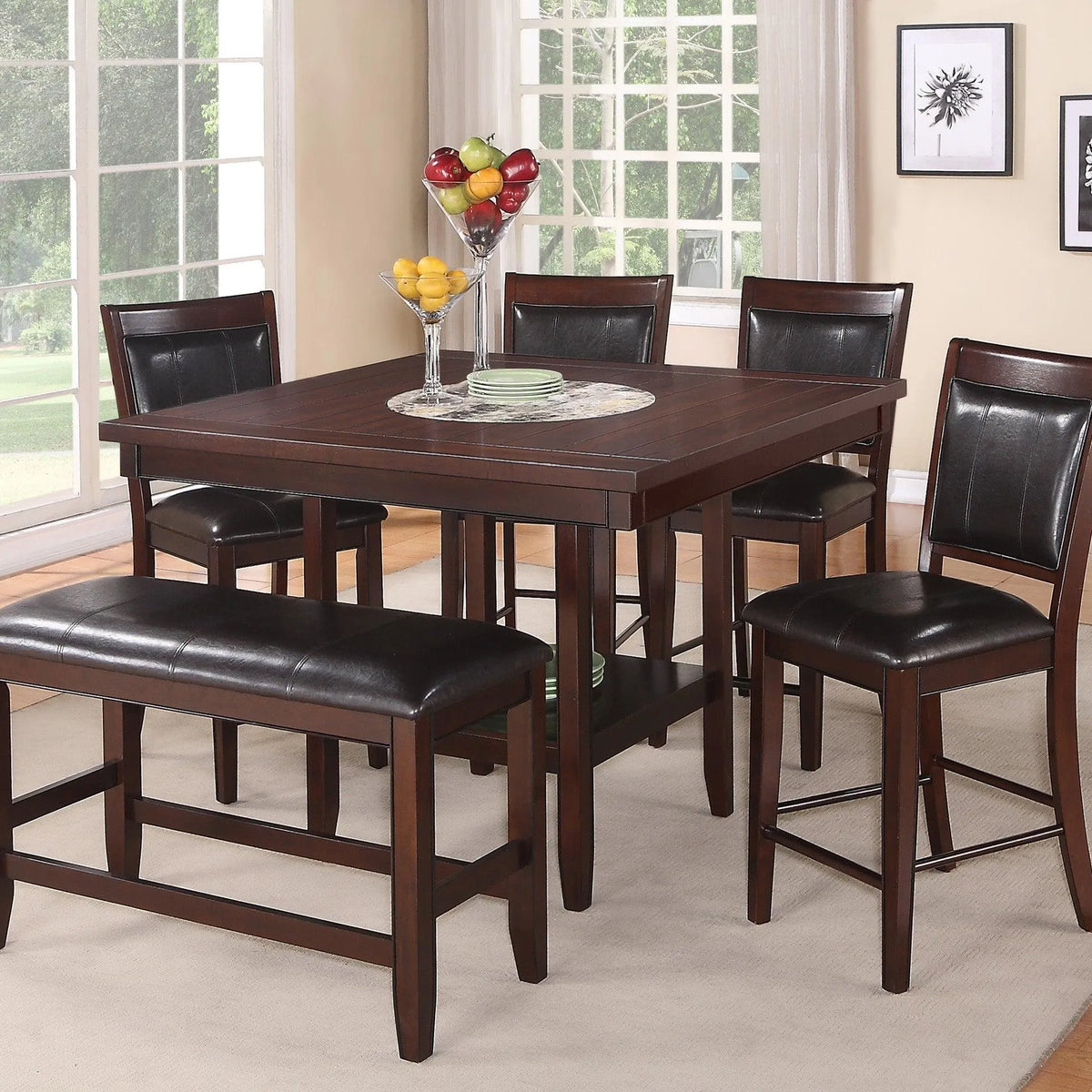 Fulton Espresso Counter Height Dining Set - Eve Furniture