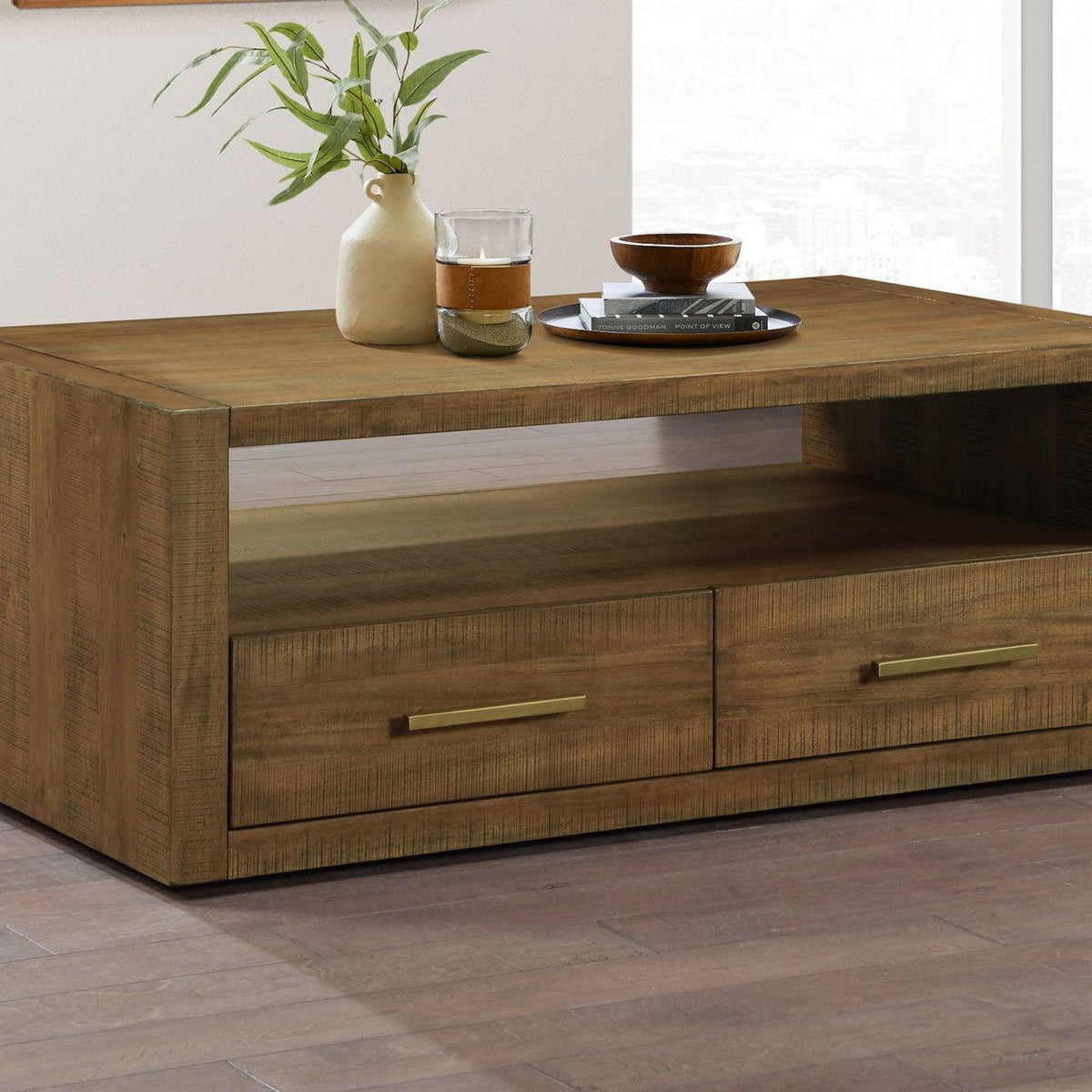 Garland Castered Coffee Table, Toffee Finish - Eve Furniture