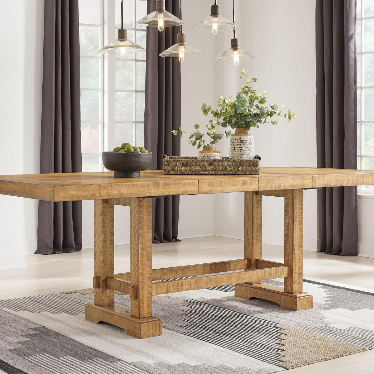 Havonplane Brown Counter Height Dining Extension Table by Ashley ...