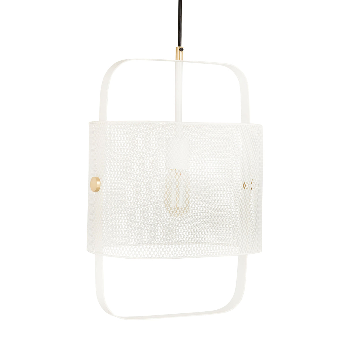 Klaus White Metal Pendant Lamp - Eve Furniture