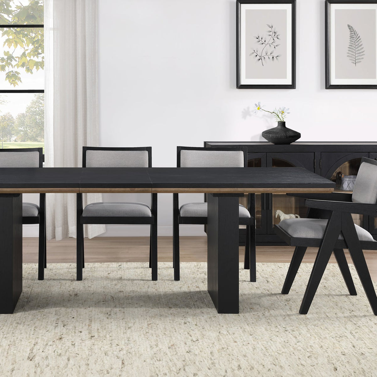 Magnolia Ebony Dining Room Set - Eve Furniture