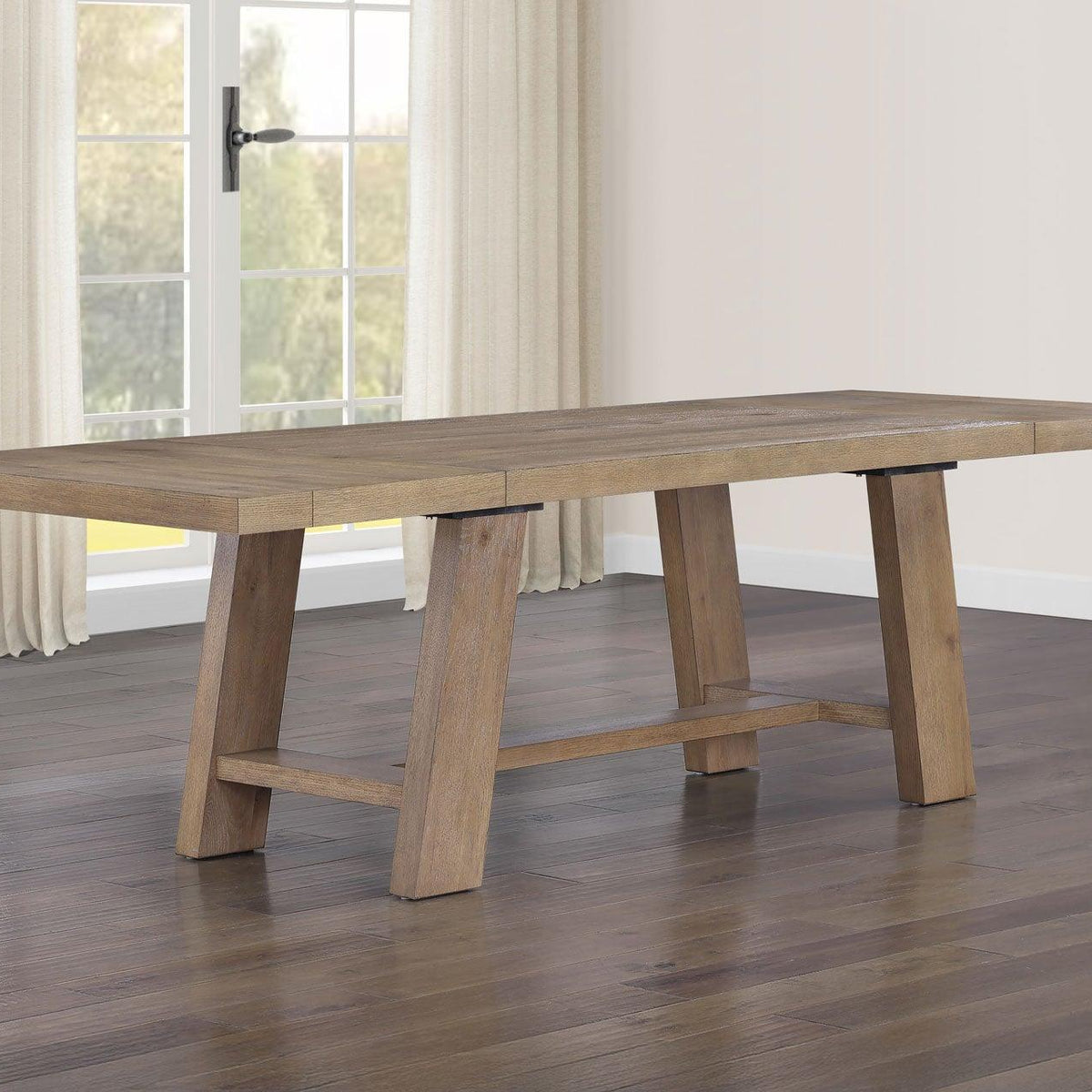 Orinda 72-108 Inch Dining Table with Two 18 Inch Leaves - Eve Furniture