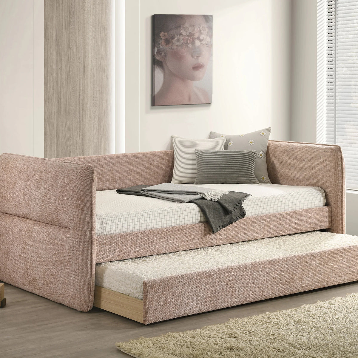 Philipa Mauve Daybed with Trundle – Eve Furniture