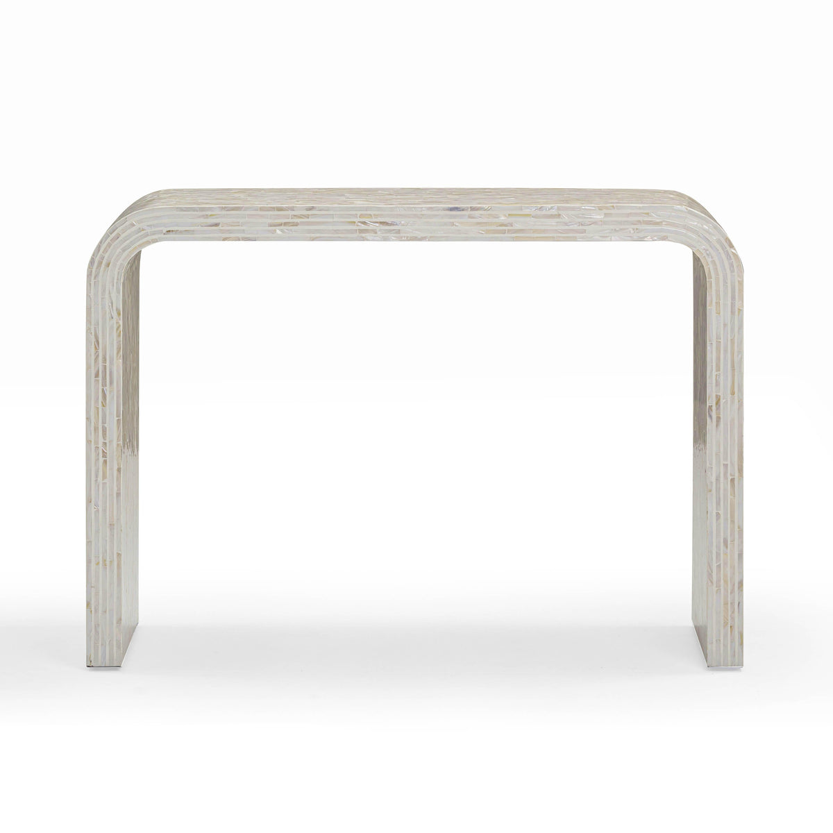 Opus Cream Capiz Shell Console Table - Eve Furniture