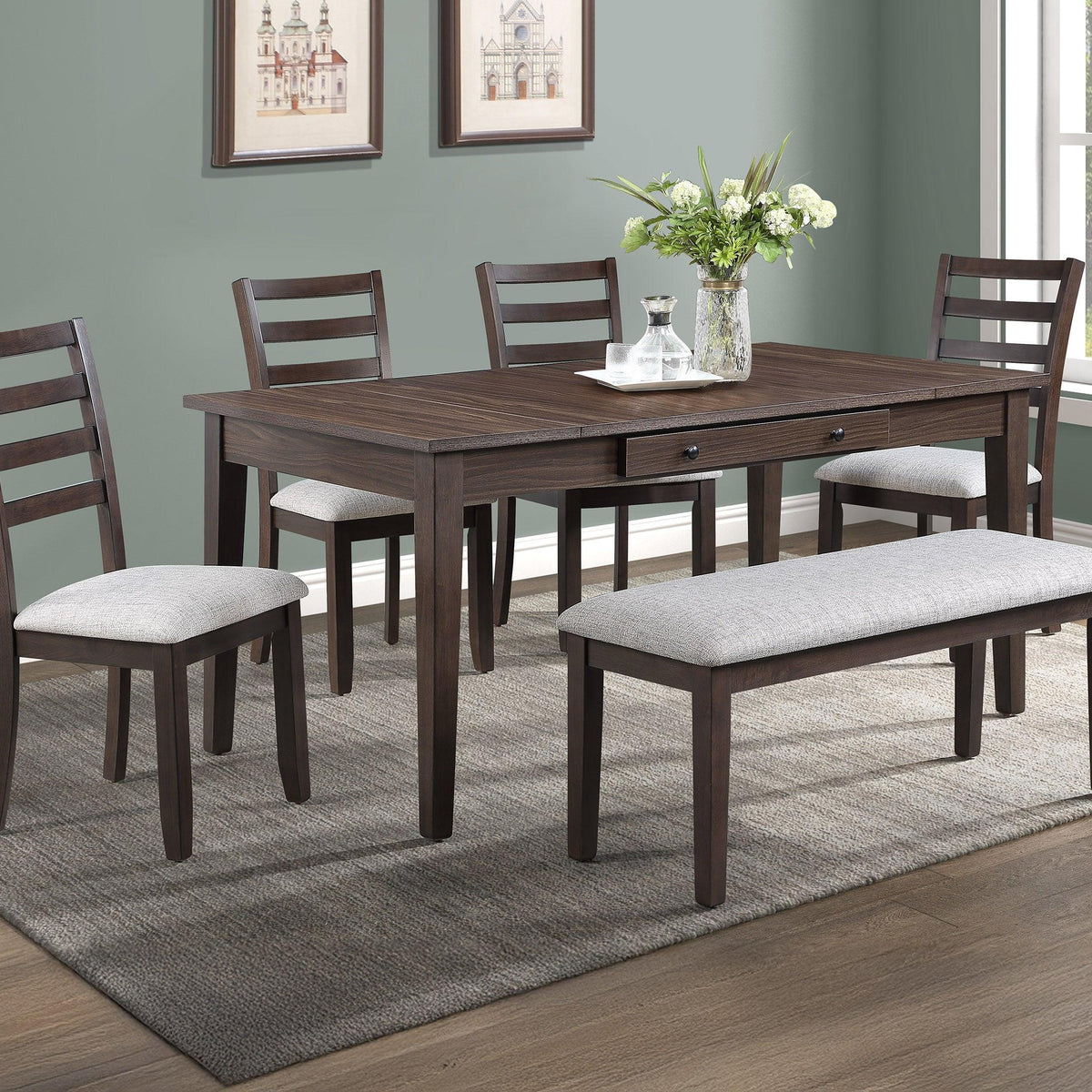 Wagner Brown Dining Set - Eve Furniture