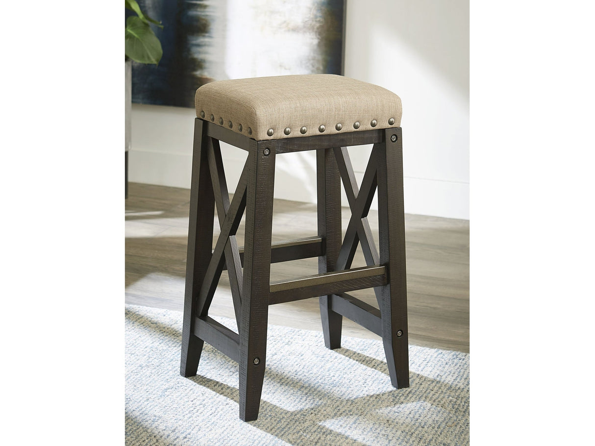 Yosemite Solid Wood Upholstered Bar Stool in Cafe – Eve Furniture