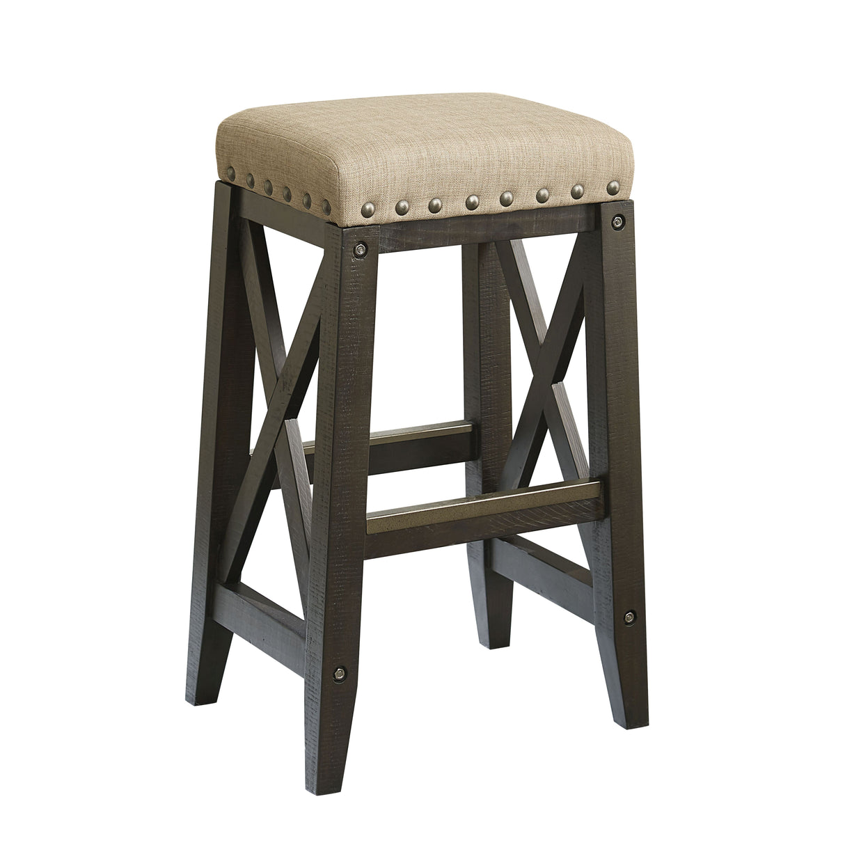 Yosemite Solid Wood Upholstered Bar Stool in Cafe – Eve Furniture